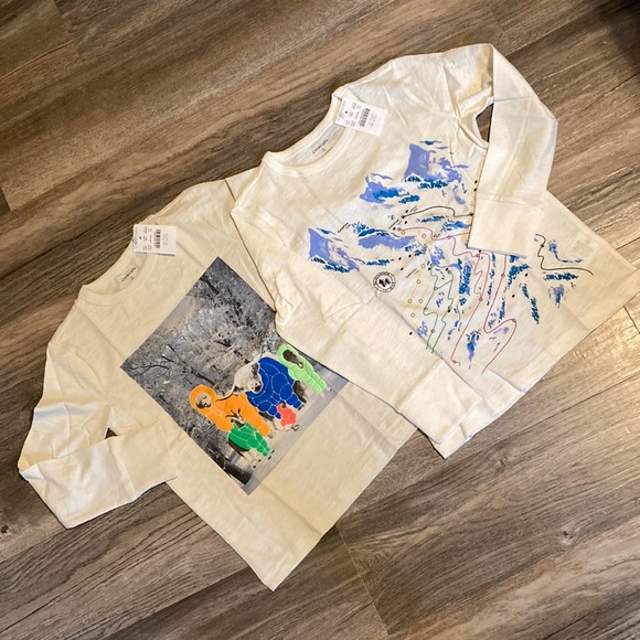 J. Crew | Shirts & Tops | J Crew Crewcuts Long Sleeve Graphic Tshirts ...